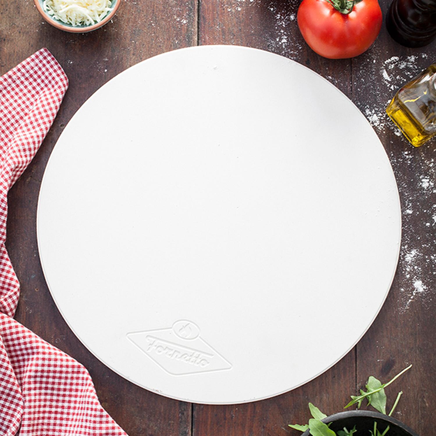 Fornetto 14 Inch Round Ceramic Pizza Stone : BBQGuys