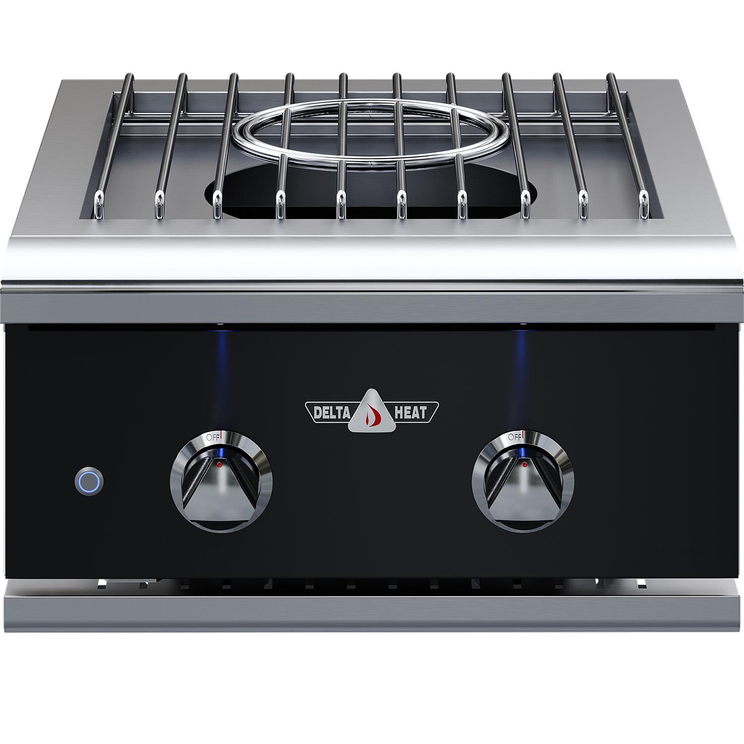 Delta Heat 22-Inch Built-In Natural Gas Power Burner - Black Control ...