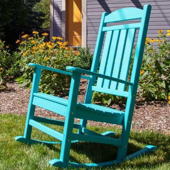 Presidential 3 Piece Recycled Plastic Wood Patio Rocking Chair Set W ...