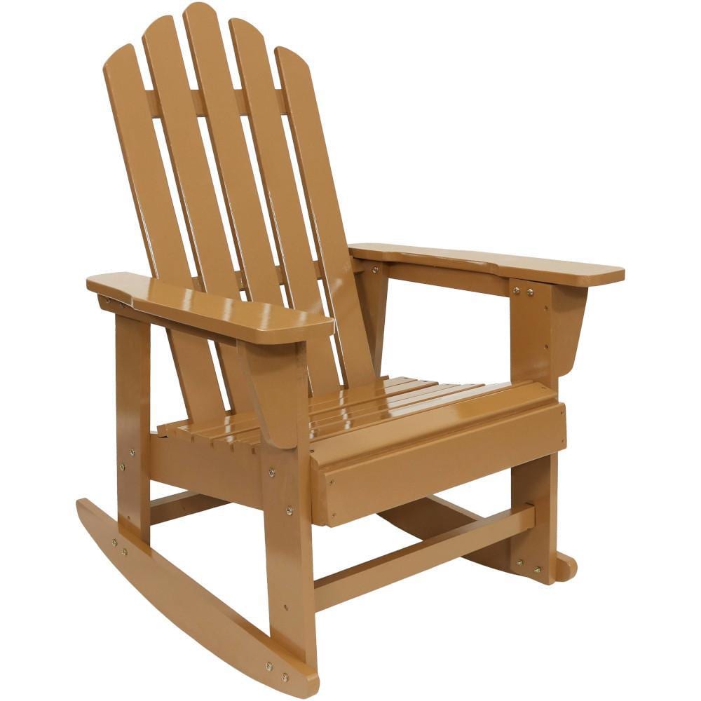 Wood Adirondack Rocking Chair in Cedar Brown/ by Ultimate Patio : BBQGuys