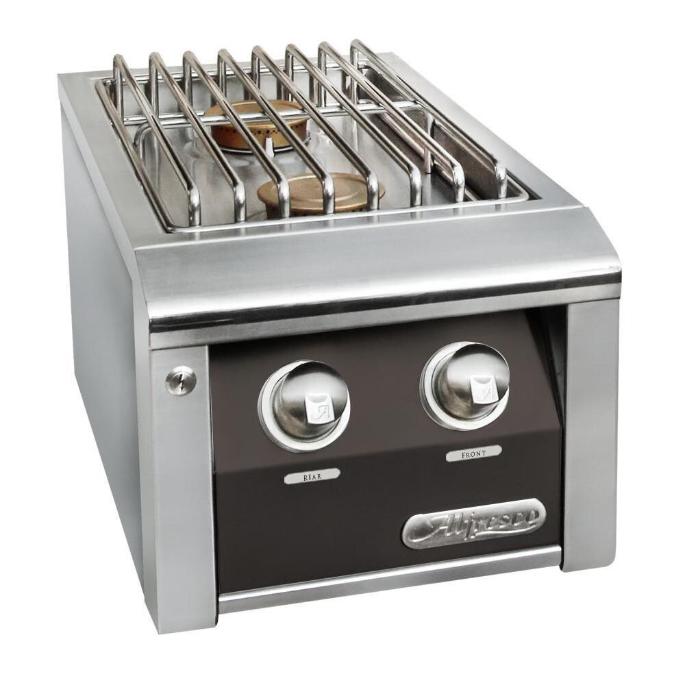 Alfresco Natural Gas Double Side Burner For Built-In Grills in Jet ...
