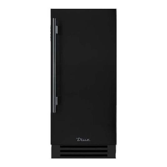 True 15 Inch 85 Lb. Right Hinge Outdoor Ice Maker - Matte Black w ...