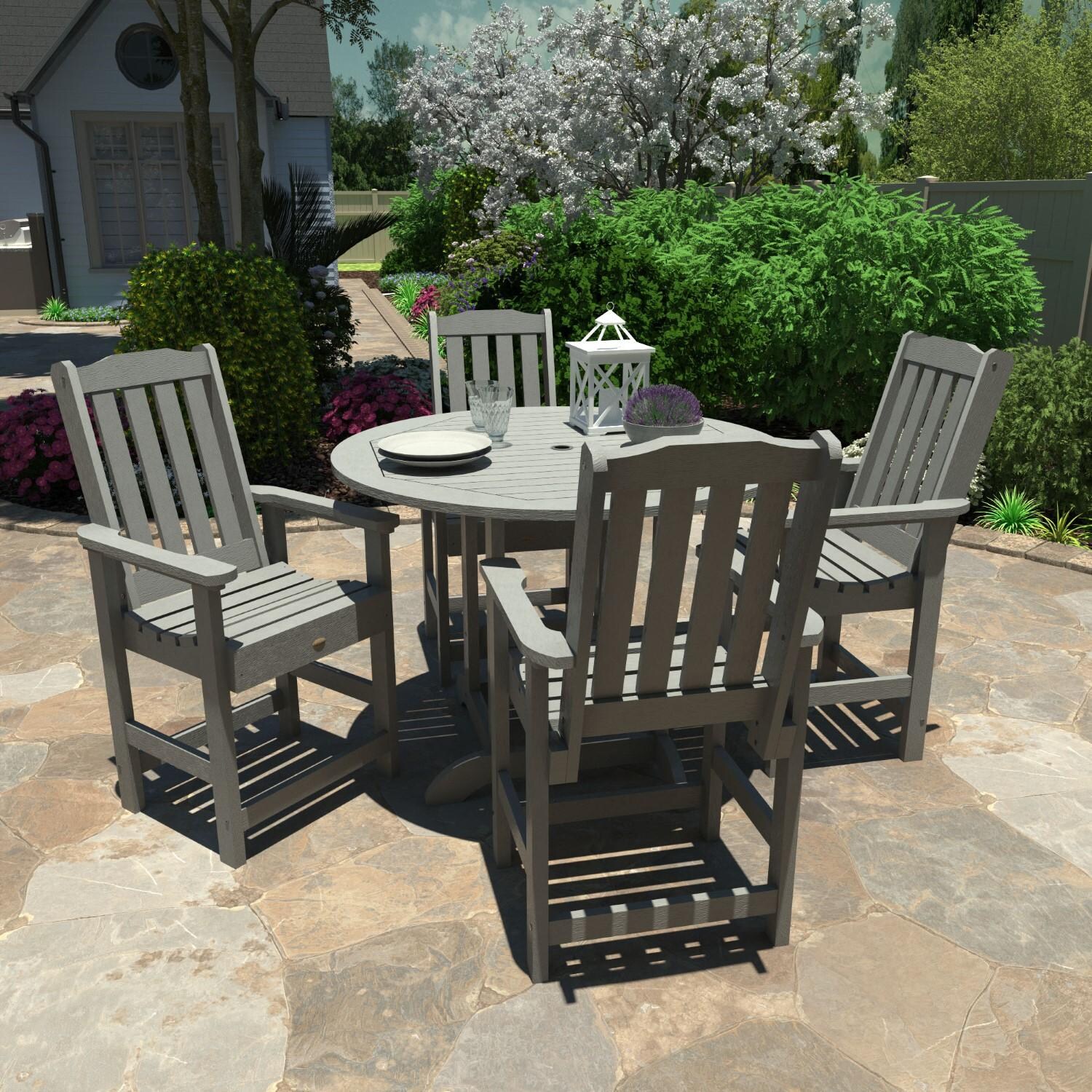 Hart Lane 5 Pc Set Recycled Plastic Counter Height Dining Set In ...