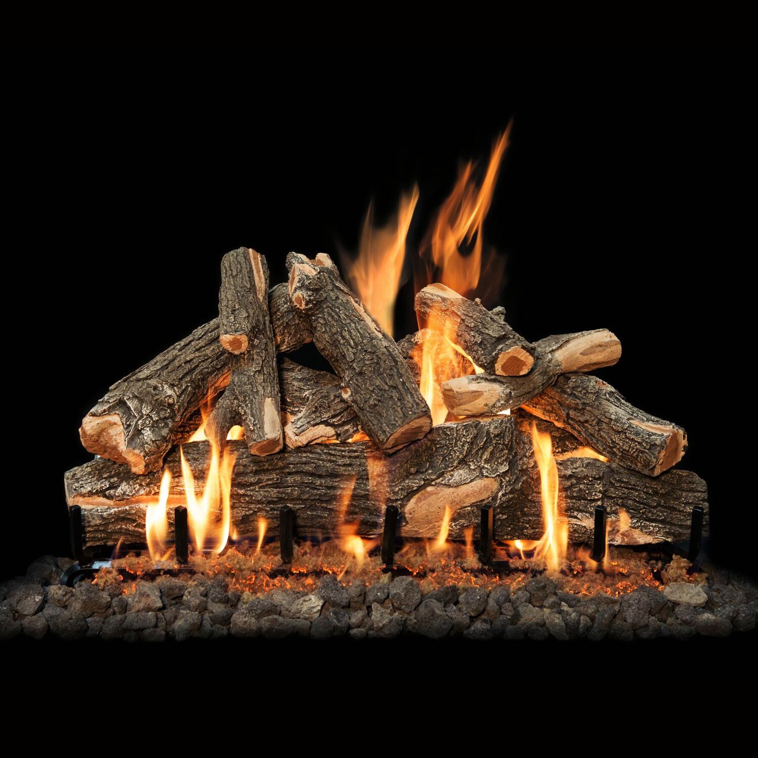 Grand Canyon 36-Inch Arizona Weathered Oak Vented Natural Gas Log Set W ...