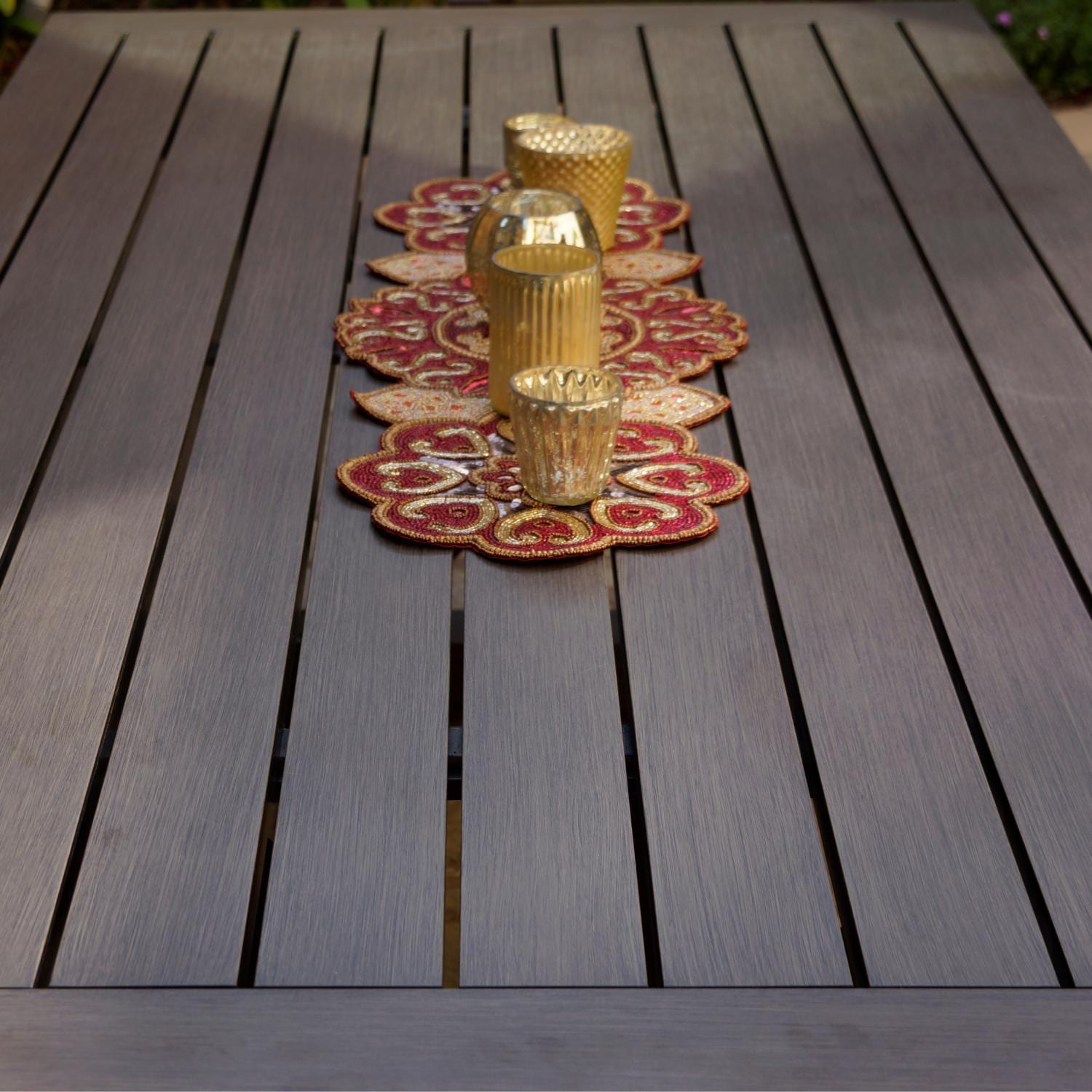 Brooklyn 86 X 44 Inch Aluminum Dining Table by Darlee : BBQGuys