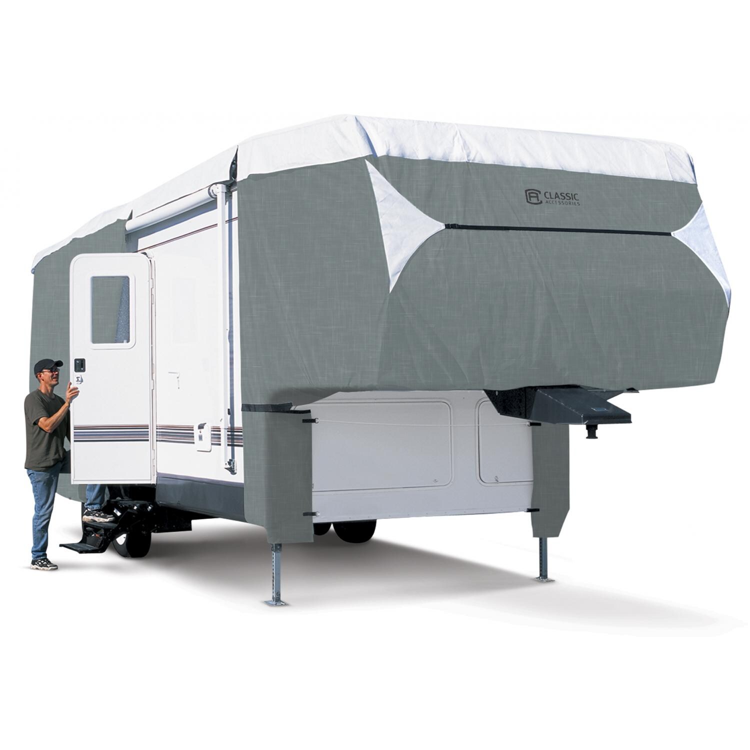 Classic Accessories PolyPRO 3 5th Wheel Cover - Grey/White - Model 6 ...