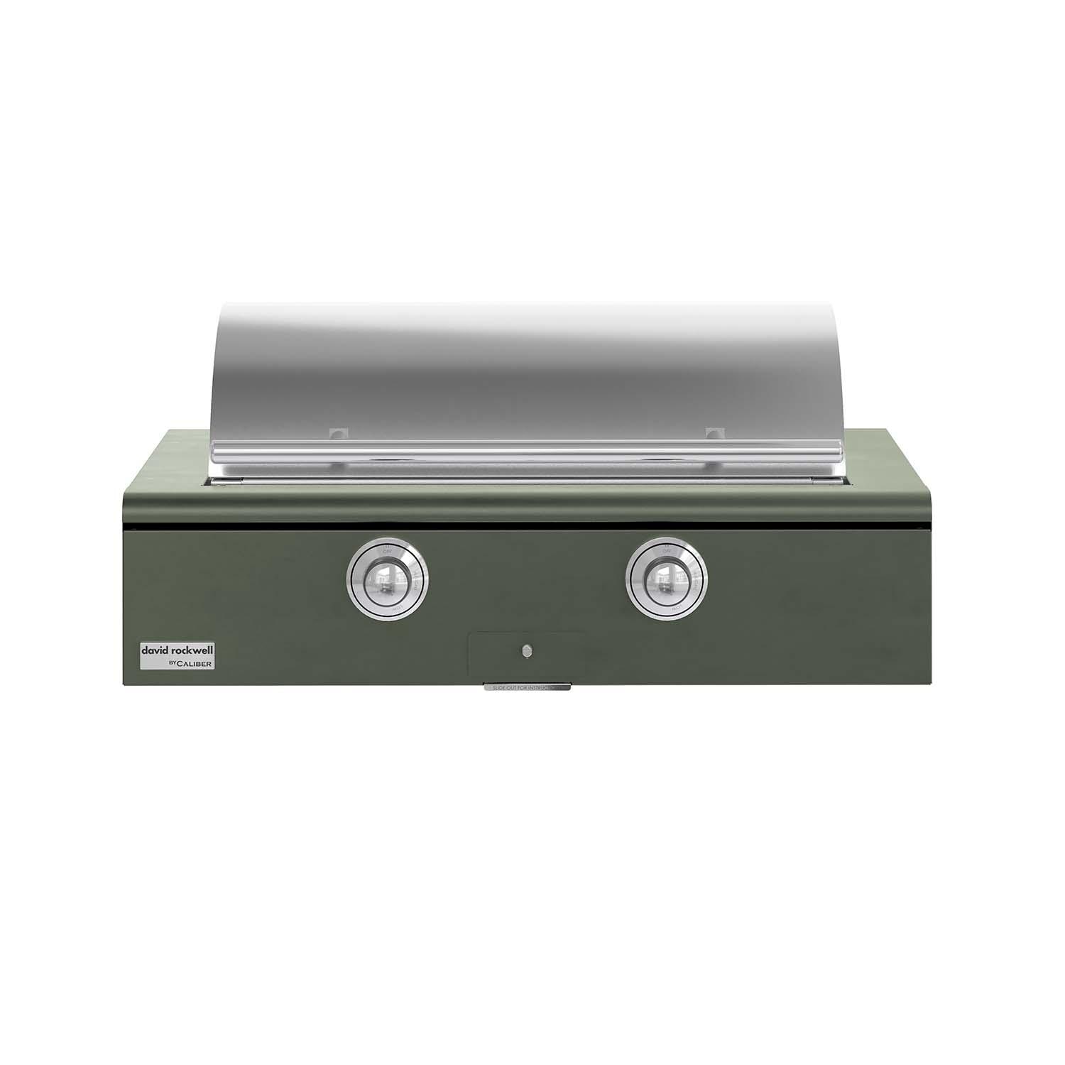 Caliber 42-in Natural Gas Built-In Rockwell Grill - Olive w/ Chrome ...