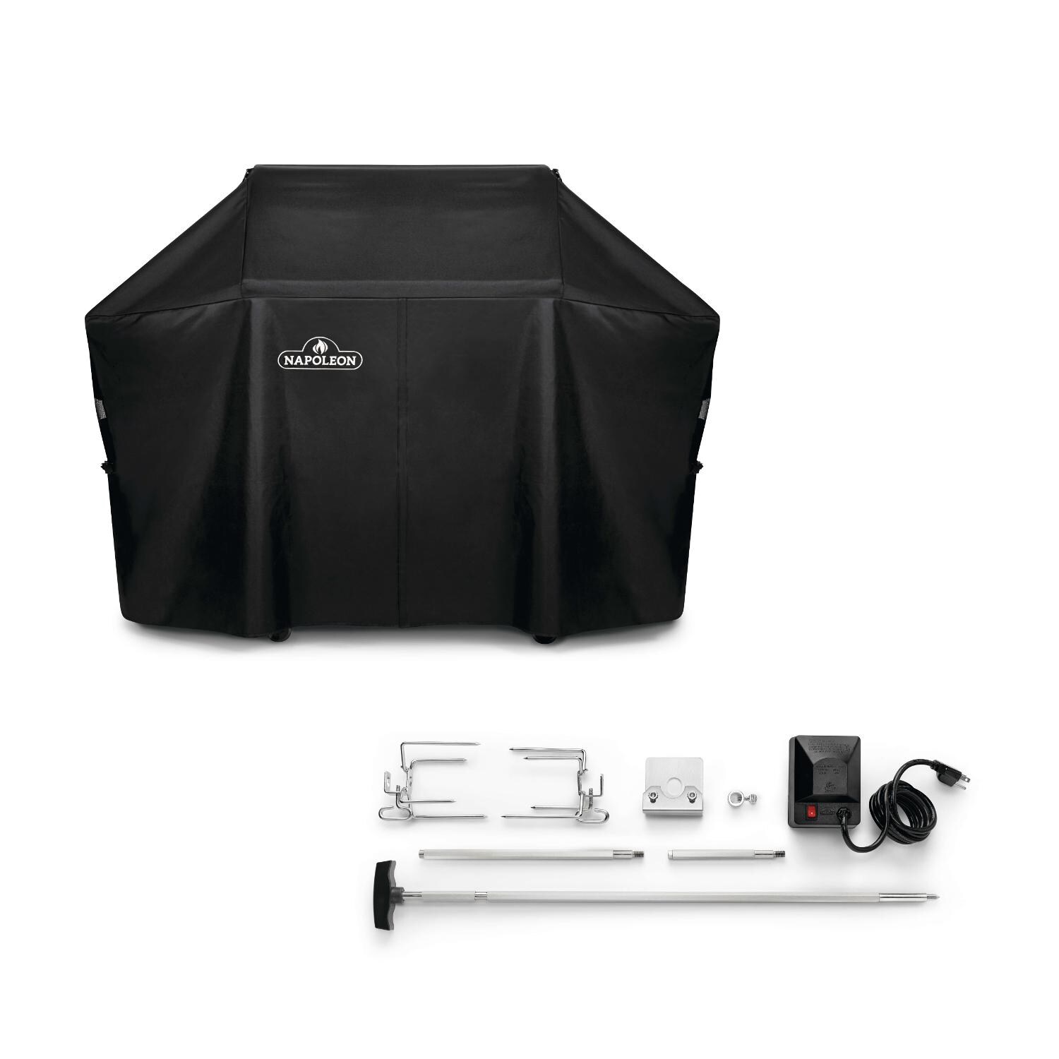 Napoleon Rogue 525 Grill Cover & Rotisserie Kit Bundle : BBQGuys