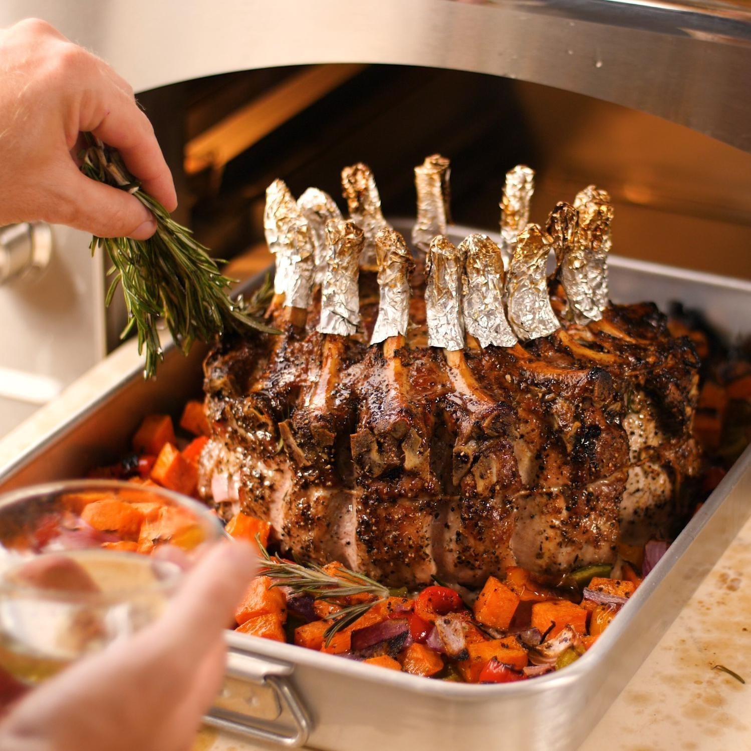 how to cook roast lamb in pizza oven