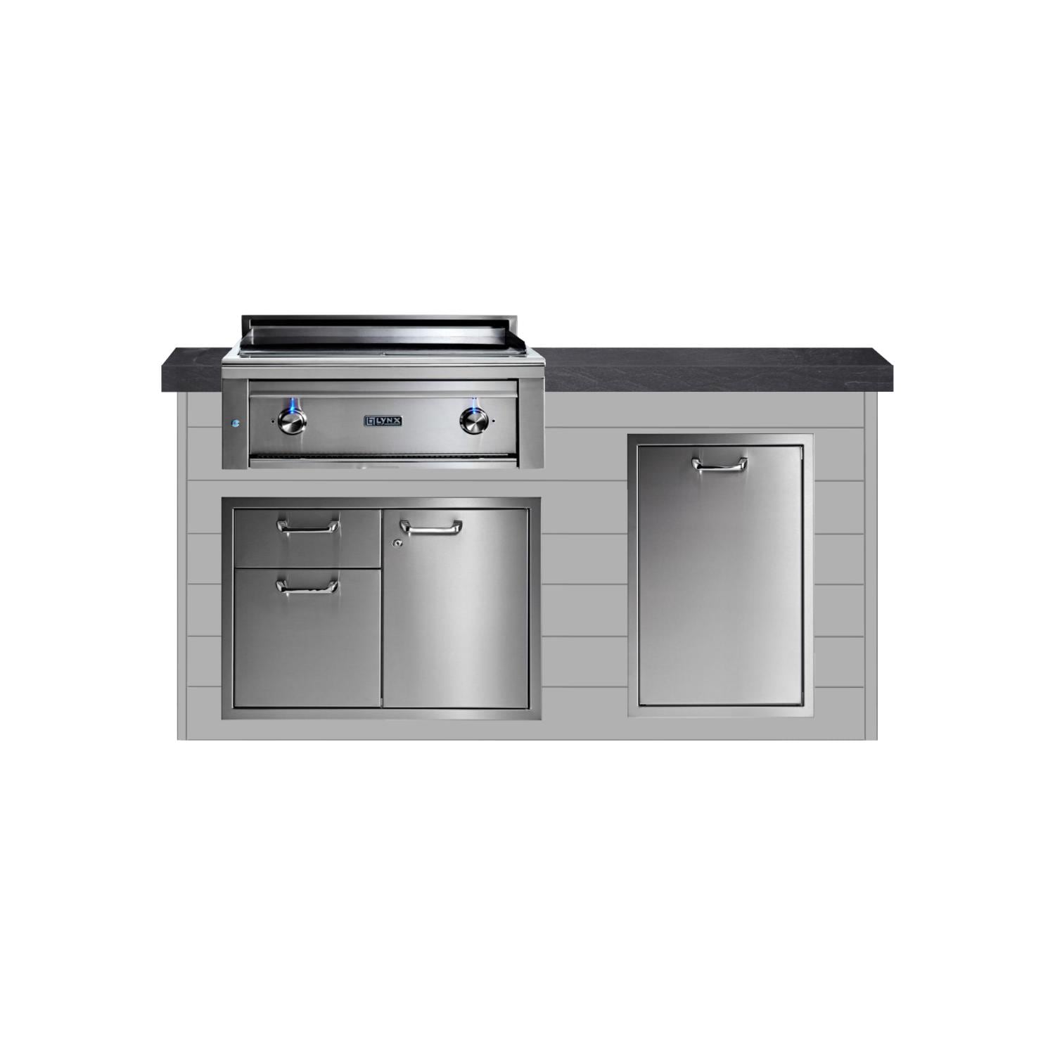 BBQGuys Signature 6ft Luxury Outdoor Kitchen w/ Lynx Professional 30 ...