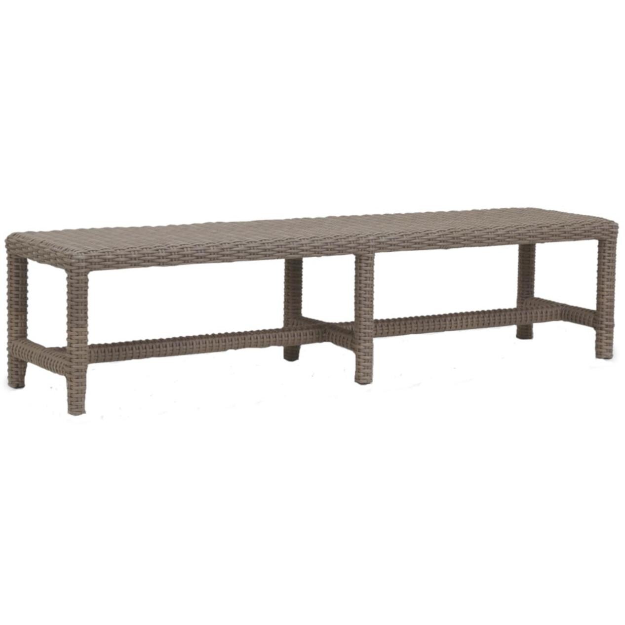 Coronado 72 Inch Wicker Backless Patio Bench By Sunset West : BBQGuys