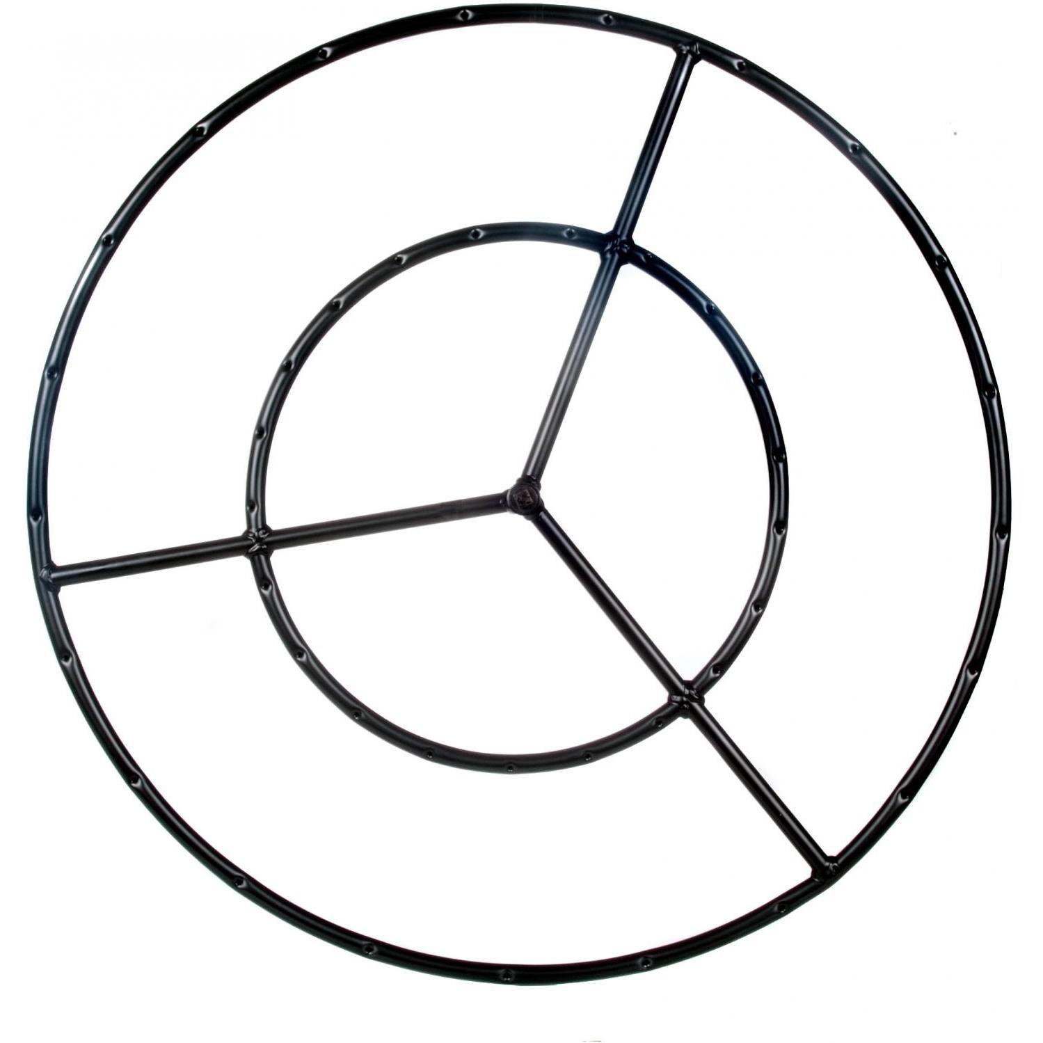 Dagan Industries 36-Inch Round Double Natural Gas Fire Pit Ring Burner ...
