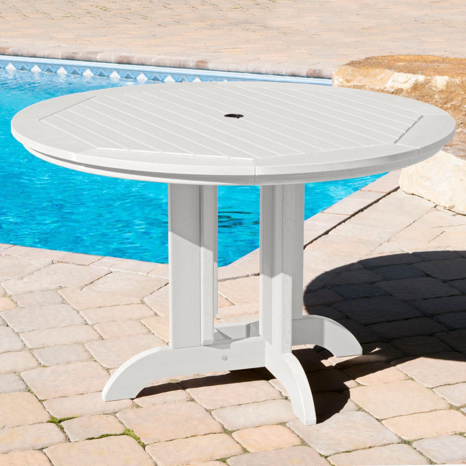 Lakeview Elm Pointe 5 Piece Round Dining Set - Dining Height - White ...