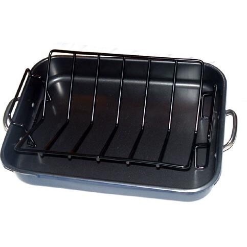 Non-Stick Roast Rack w/ Non-Stick Pan : BBQGuys