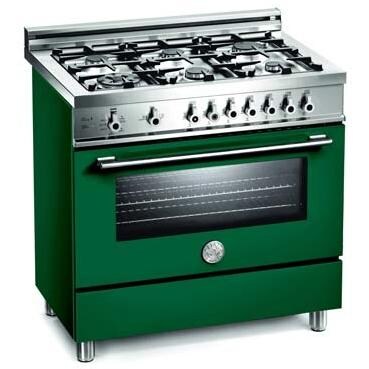 Bertazzoni Ranges 36 Inch Natural Gas 4.0 Cu. Ft. Green Range X366GGVVE ...