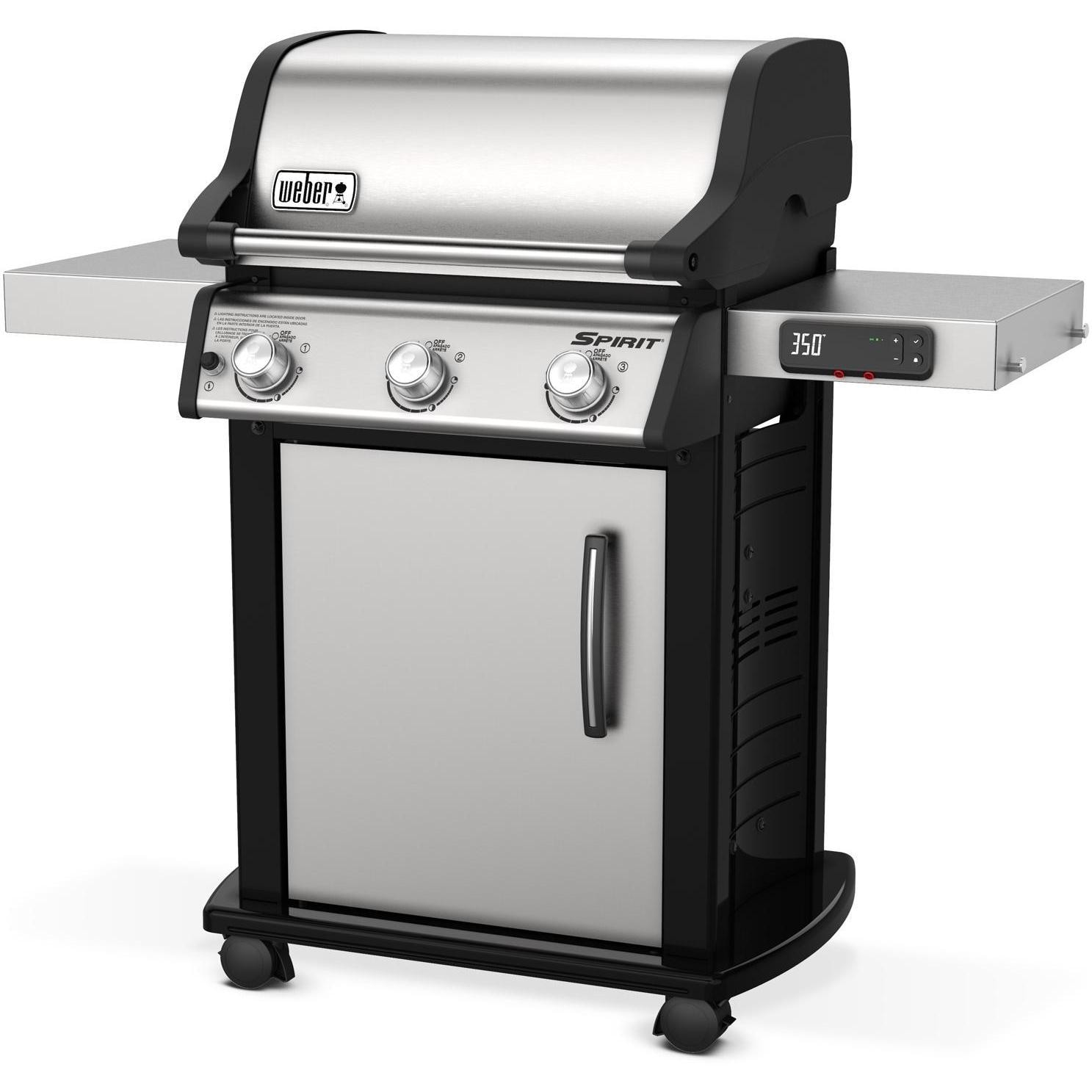 Weber Spirit SX-315 Freestanding Propane Gas Smart Grill - Stainless ...