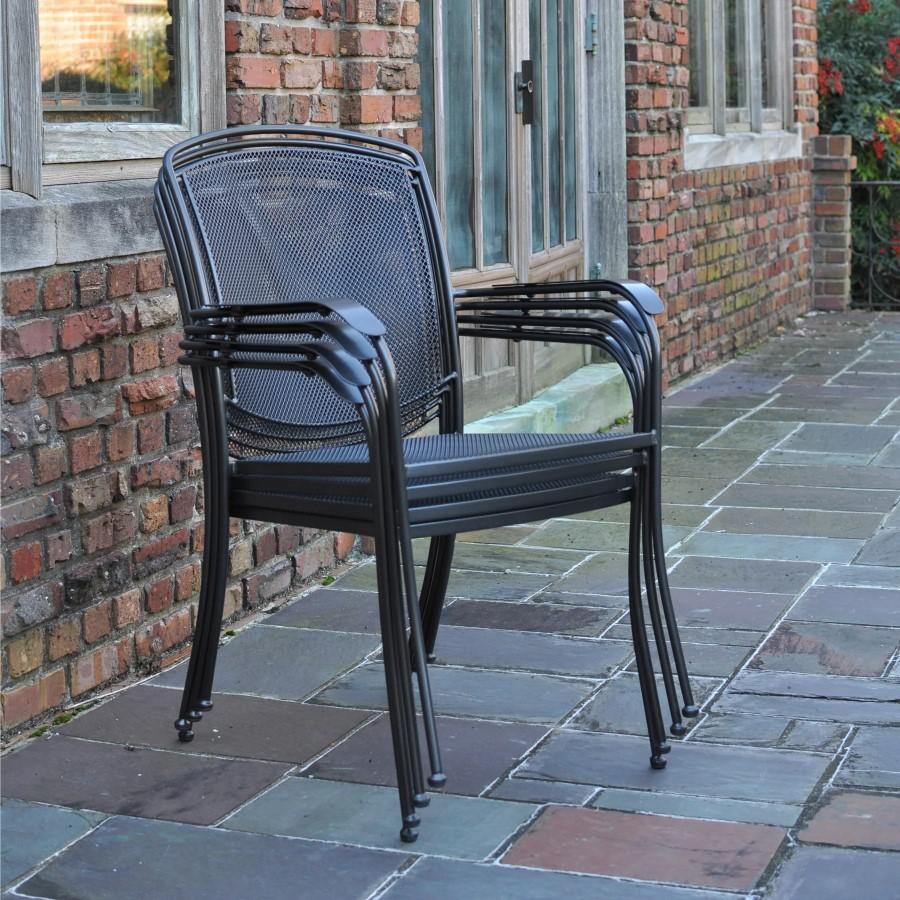 Kettler HENLEY Steel Mesh Stacking Arm Chair - Set Of 4 : BBQGuys