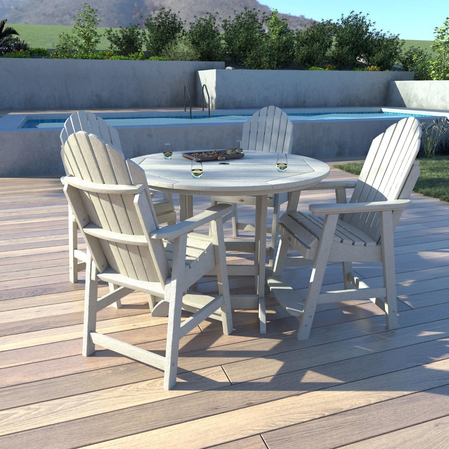 Dream Bay 5 Pc Set Recycled Plastic Counter Height Dining Set In ...