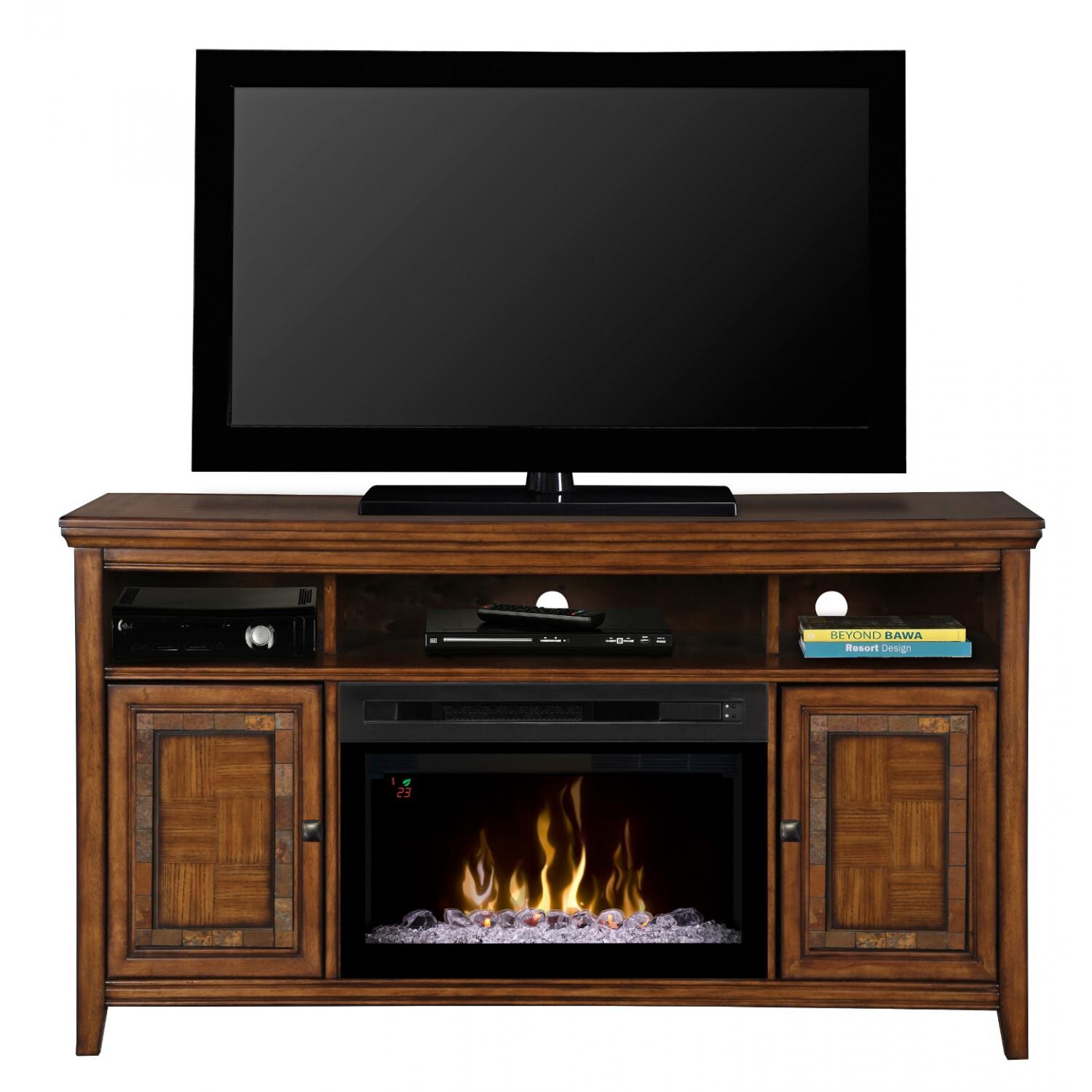 Dimplex Multi-Fire XD Lynbrook 60-Inch Electric Fireplace Media Console ...