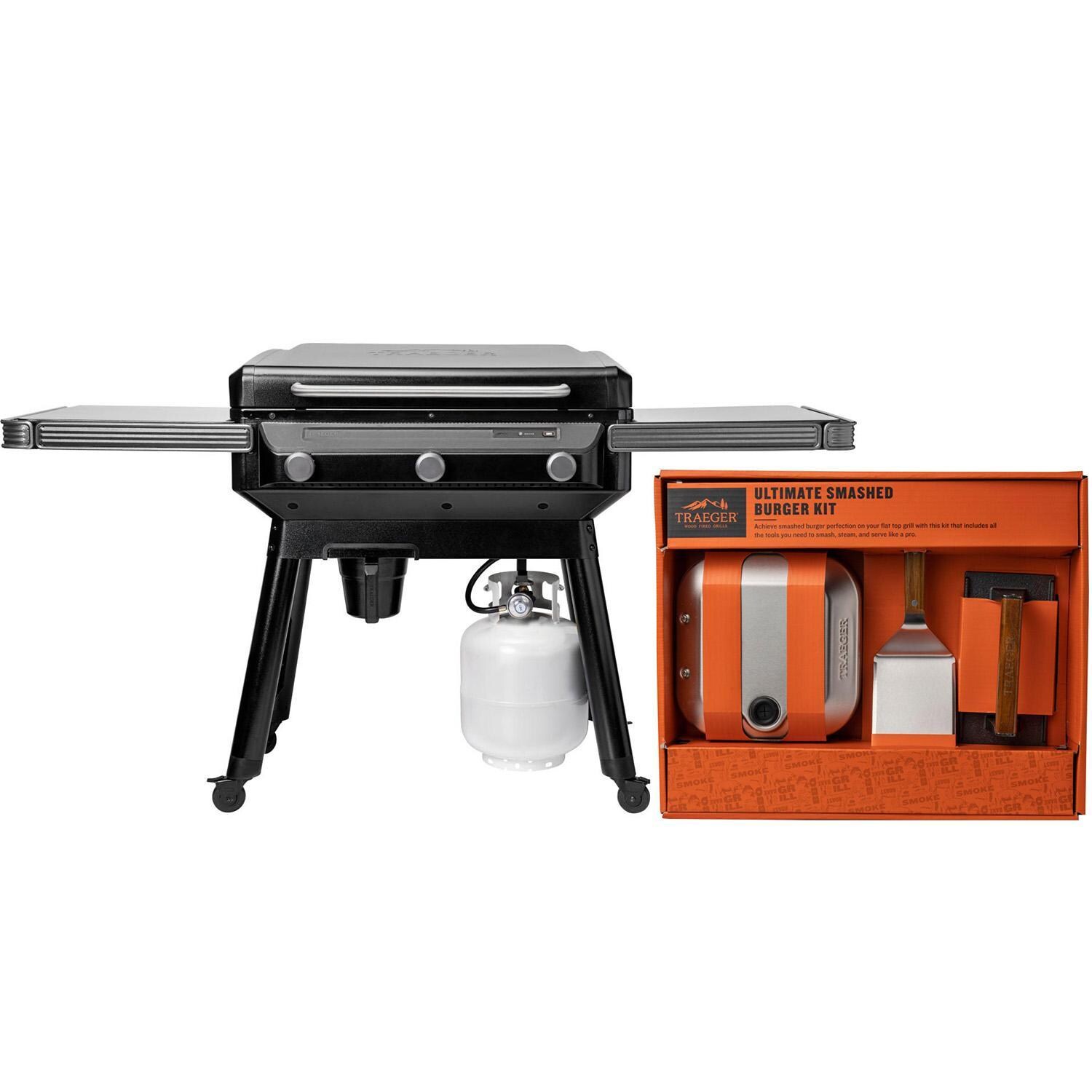 Traeger Flatrock Flat Top Grill W/ Smashed Burger Kit - TF3CN59AU : BBQGuys