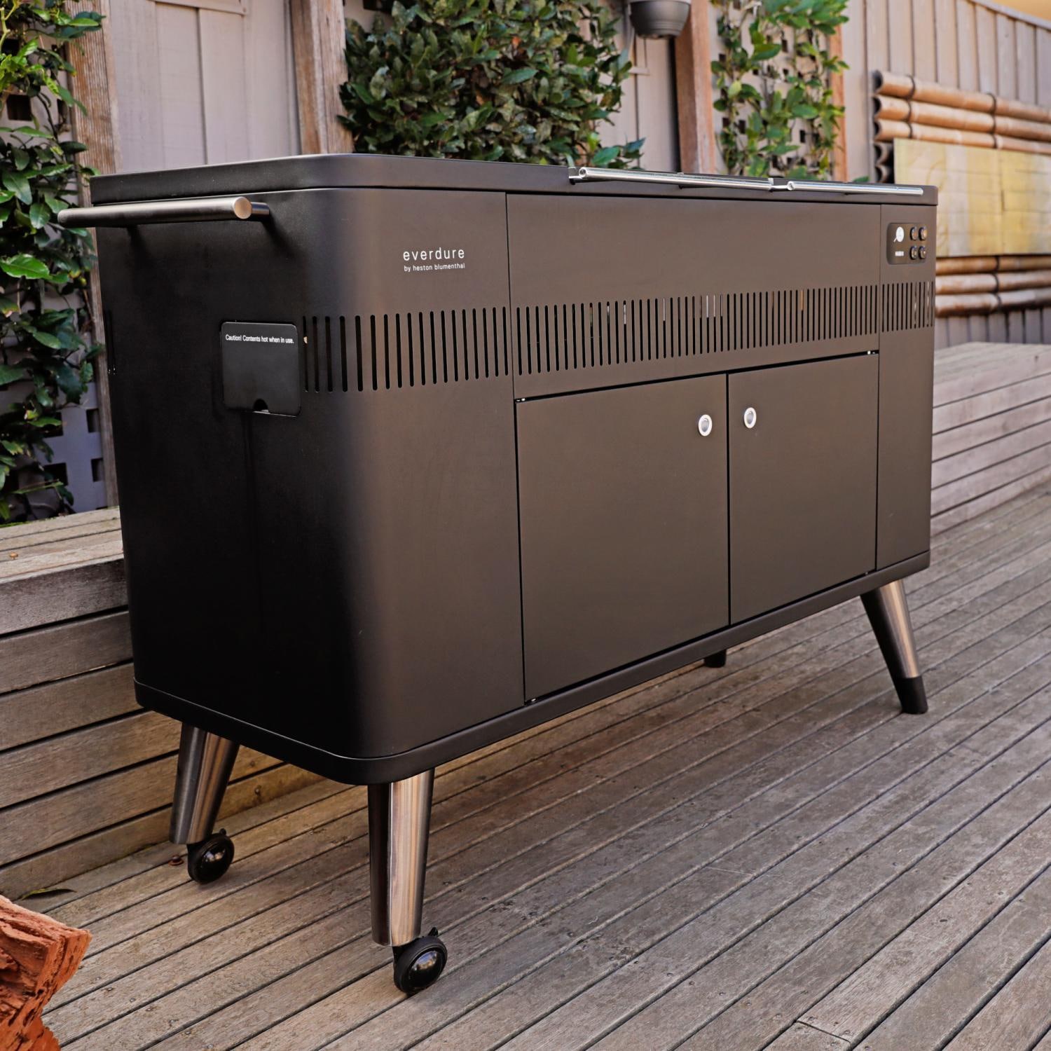 Everdure HUB II 54-Inch Charcoal Grill With Rotisserie & Electronic ...