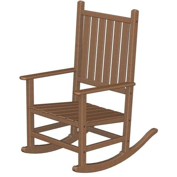 Poly-Wood Recycled Plastic Wood Traditional Rocking Chair : BBQGuys
