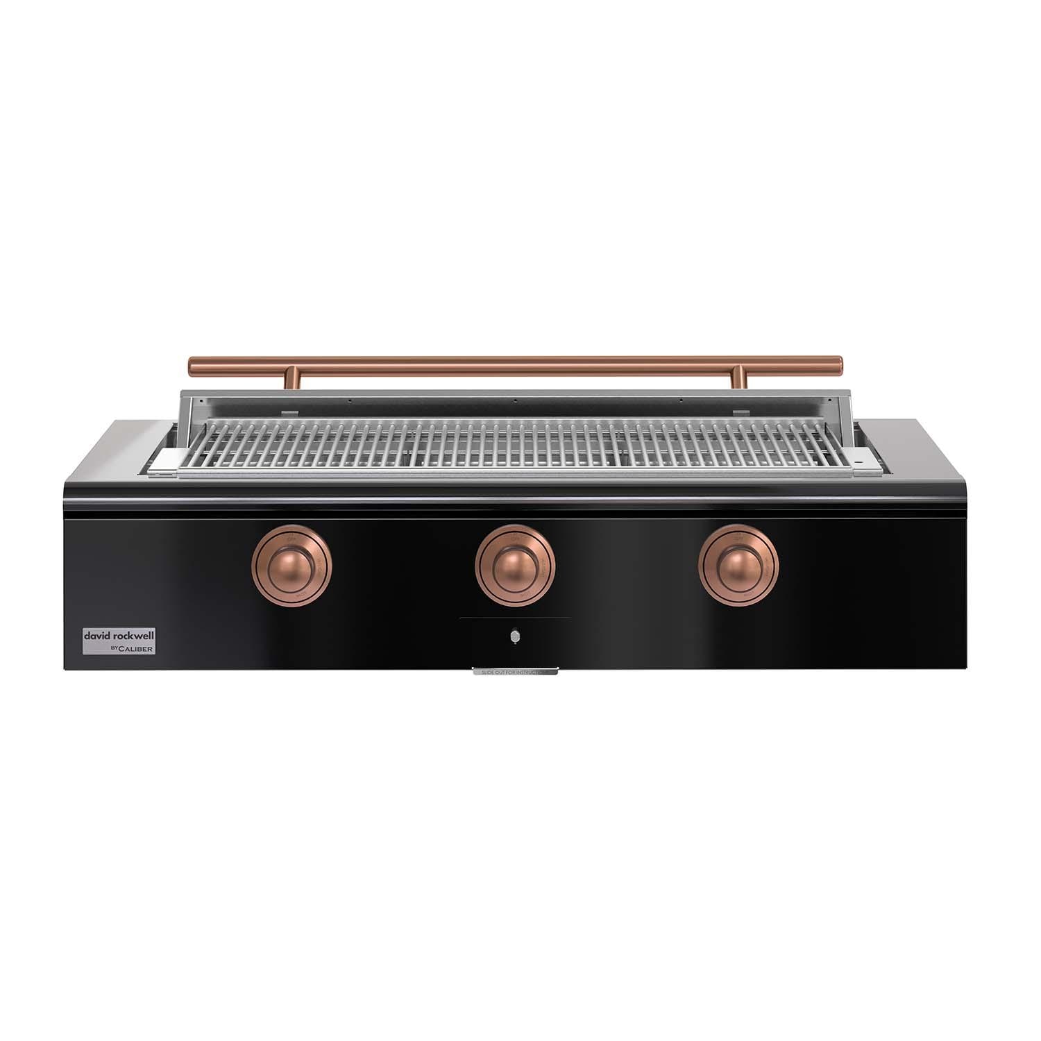 Caliber 48-in Natural Gas Built-In Rockwell Grill - Gloss Black w ...
