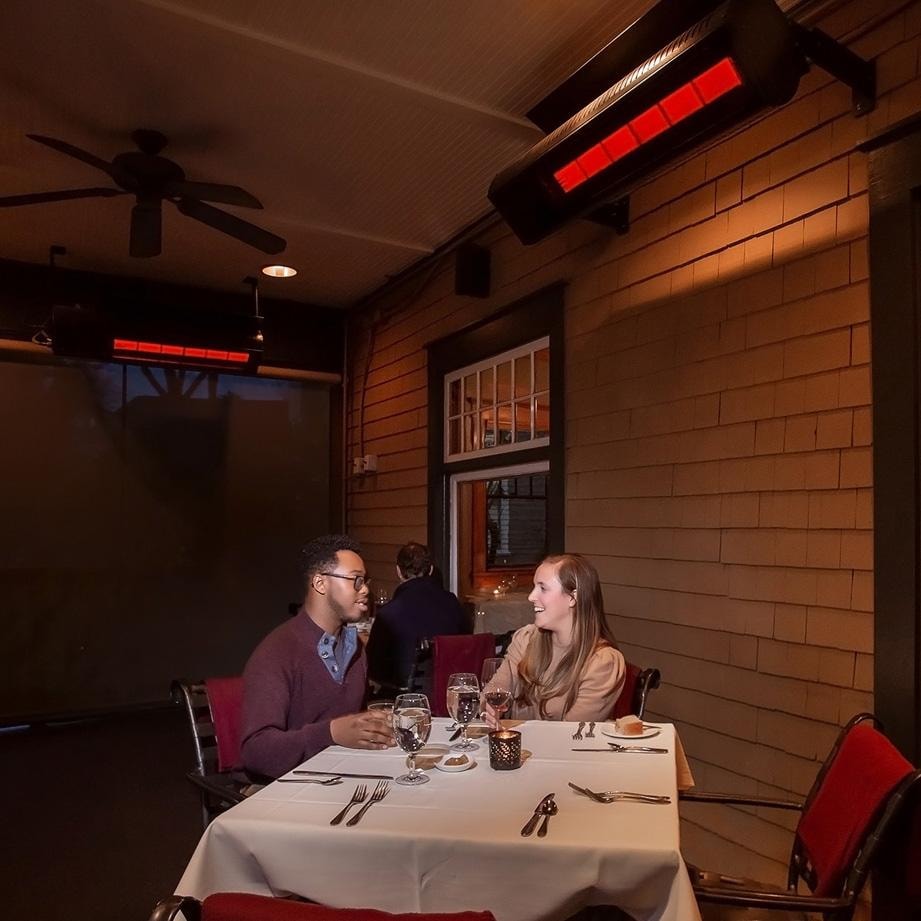 SunStar GLASS 48-Inch 35,000 BTU Natural Gas Patio Heater W/ Adjustable ...