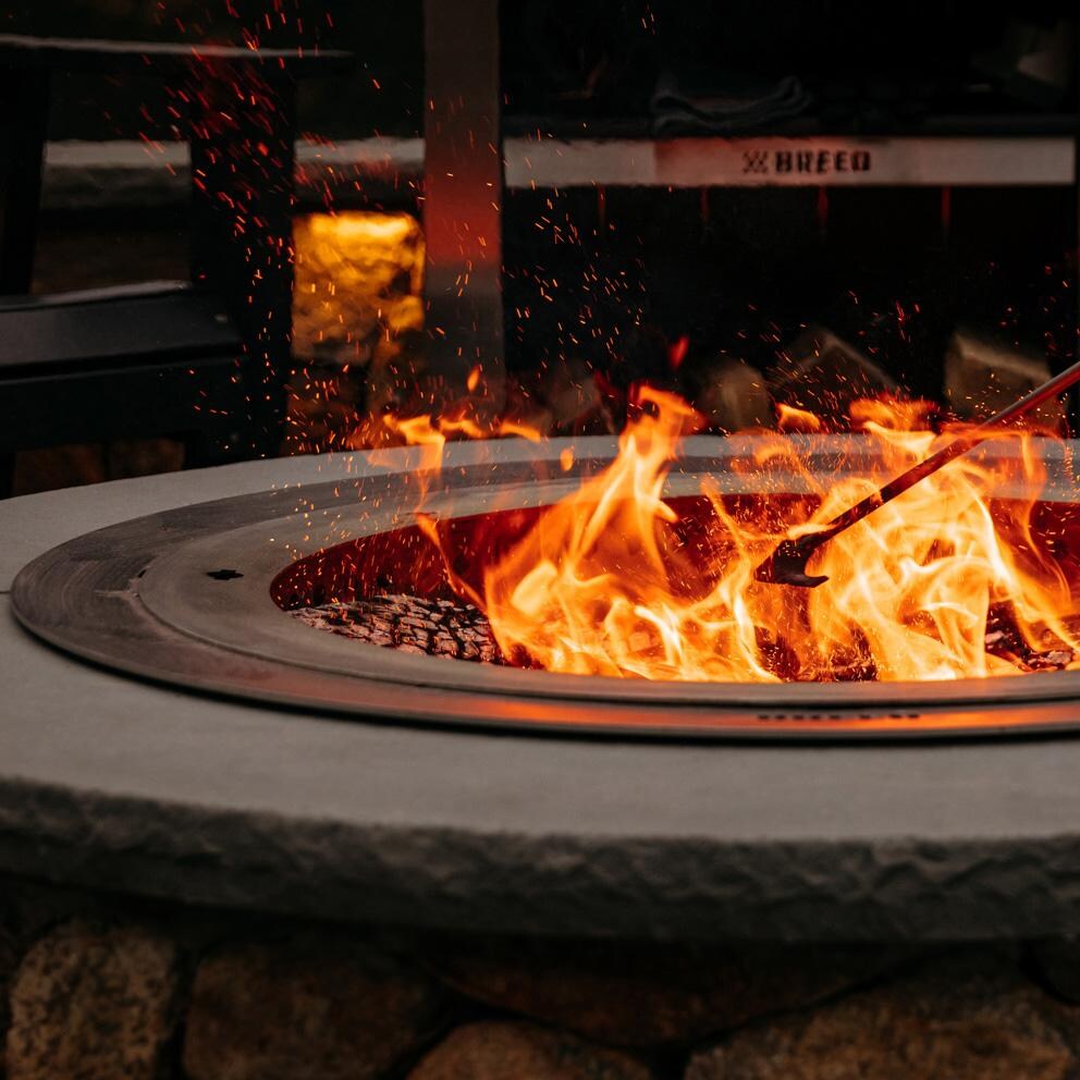 X Series 24 Inch Stainless Steel Round Insert Ring by Breeo : BBQGuys