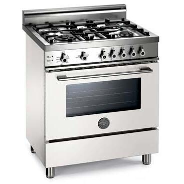 Bertazzoni Ranges 30 Inch Natural Gas 2.0 Cu. Ft. White Range X304GGVBI ...