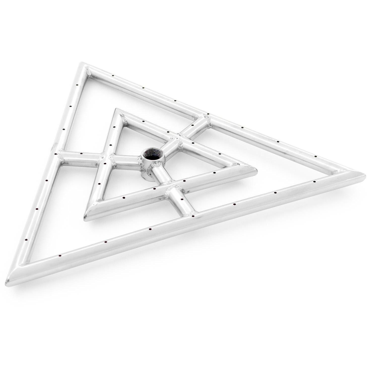 BBQGuys Signature 18-Inch Propane Triangle Burner - Stainless Steel ...