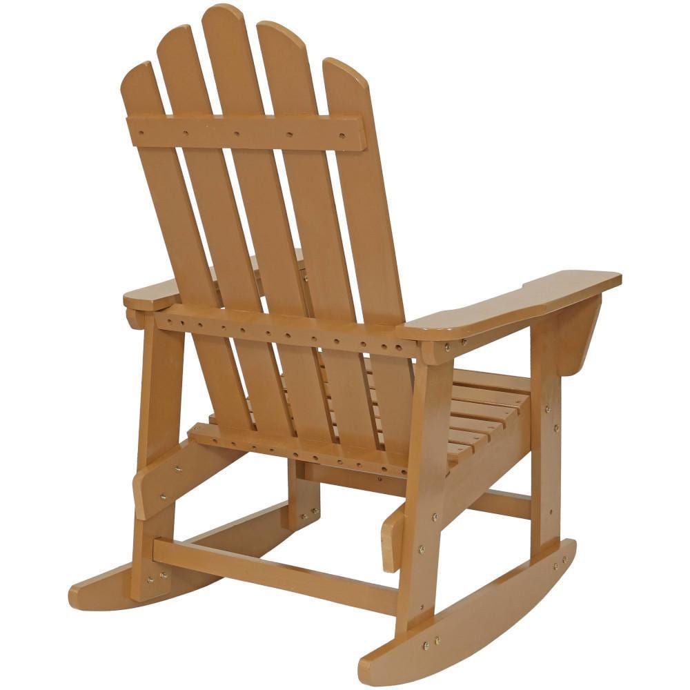 Wood Adirondack Rocking Chair in Cedar Brown/ by Ultimate Patio : BBQGuys