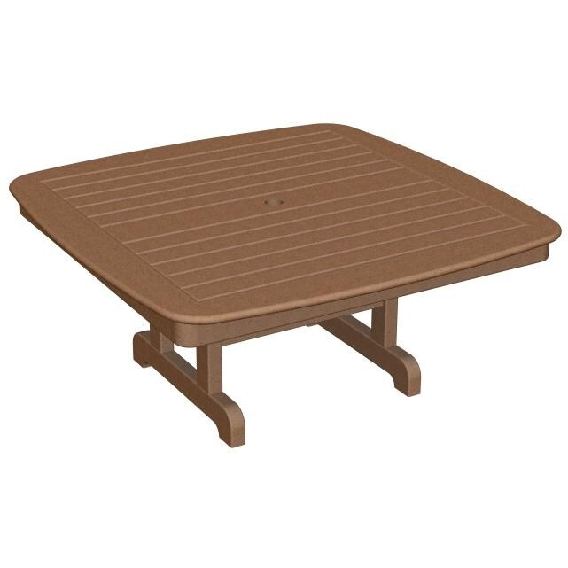 Poly-Wood Recycled Plastic Wood Nautical Conversational Table - 44 Inch ...