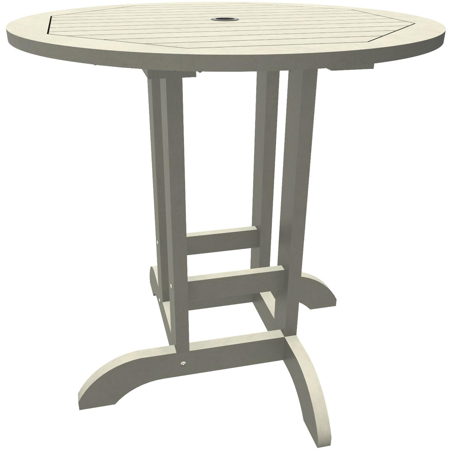Hart Lane 3 Pc Recycled Plastic Round Counter Dining Set in Harbor Gray ...