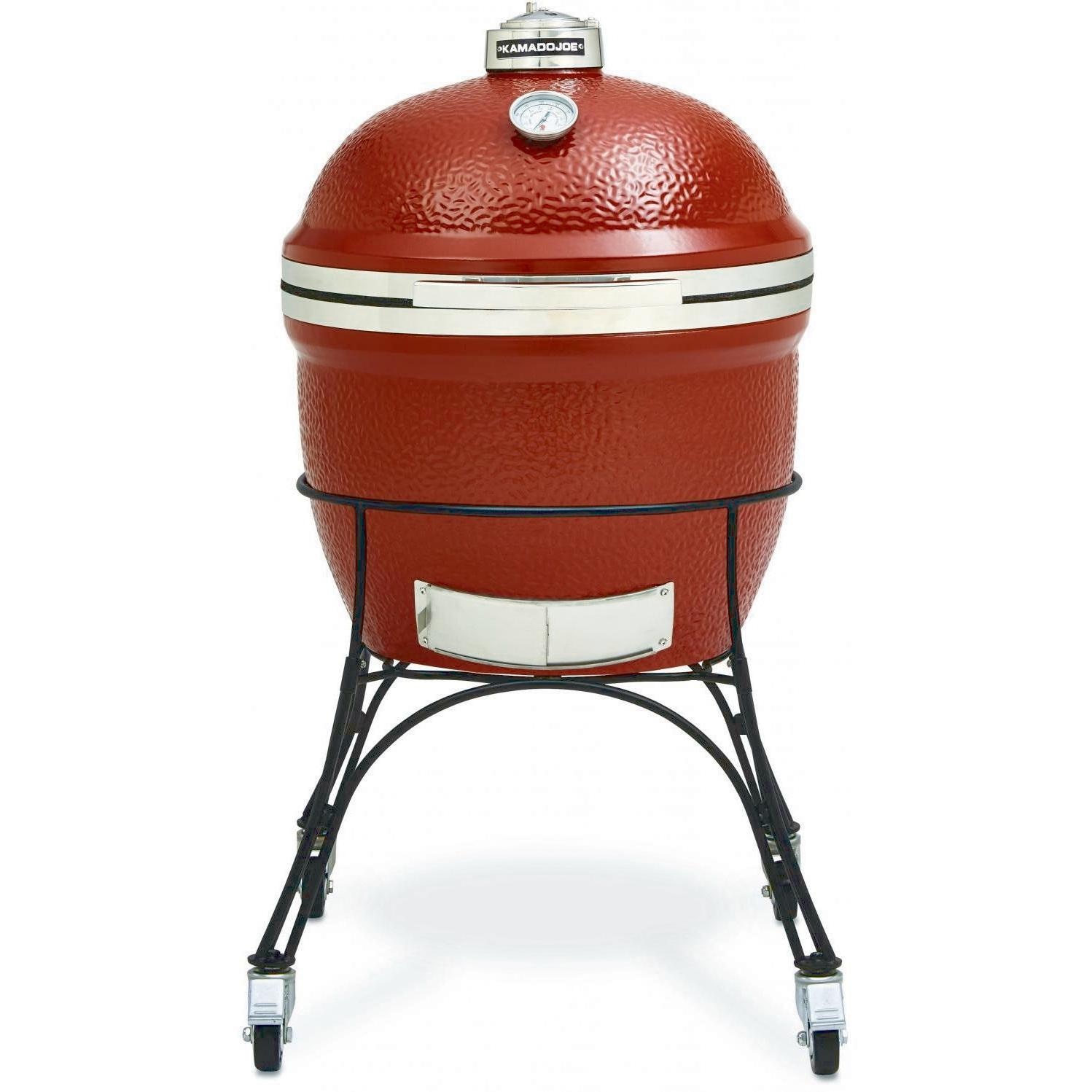 Kamado Joe Big Joe 24-Inch Freestanding Ceramic Grill With Stainless ...