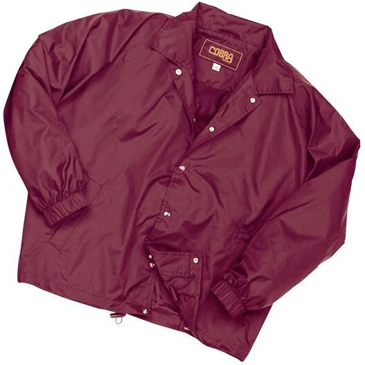 Cobra Caps Nylon Coach Windbreaker Jacket Medium - Maroon : BBQGuys