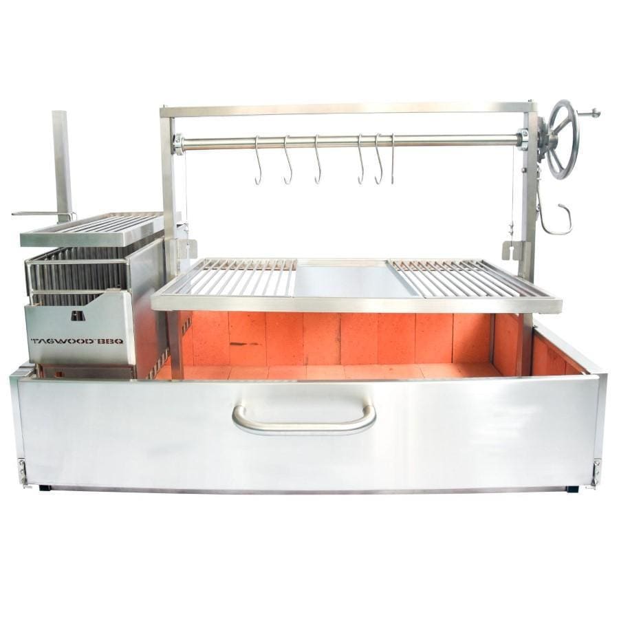 Tagwood BBQ Fully Assembled XL Built-In Argentine Wood Fire & Charcoal ...