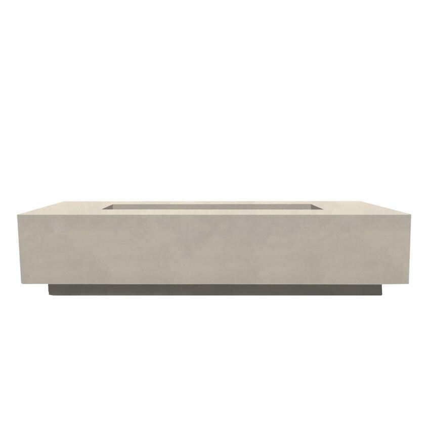 Cascata Bay 72 Inch Rectangular GFRC Concrete Natural Gas Fire Pit ...
