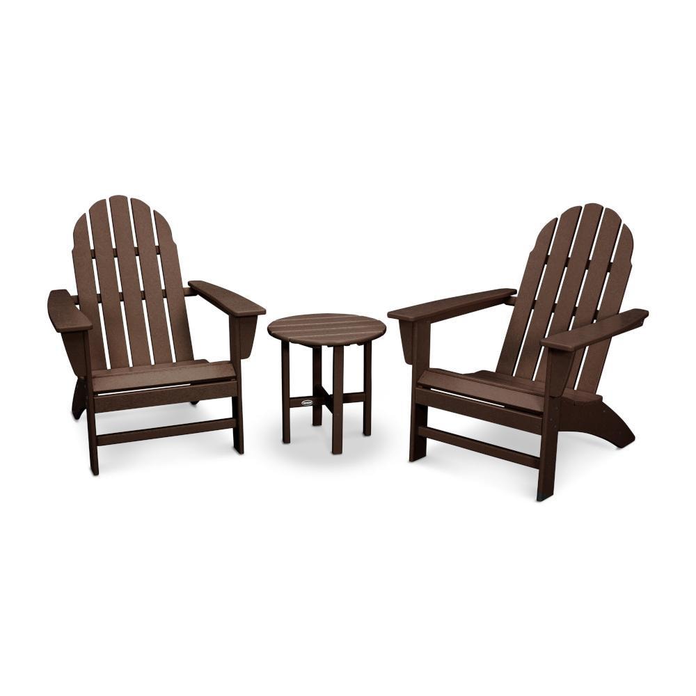 POLYWOOD Vineyard 3-Piece Adirondack Set - Mahogany : BBQGuys