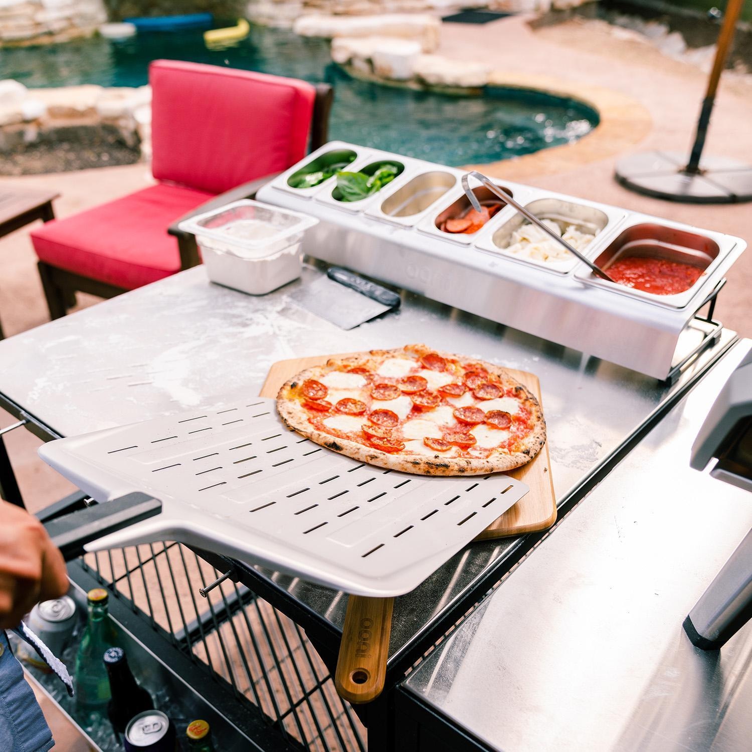 Ooni Koda 16 Propane Portable Outdoor Pizza Oven w/ Cover & Pizza Peel ...