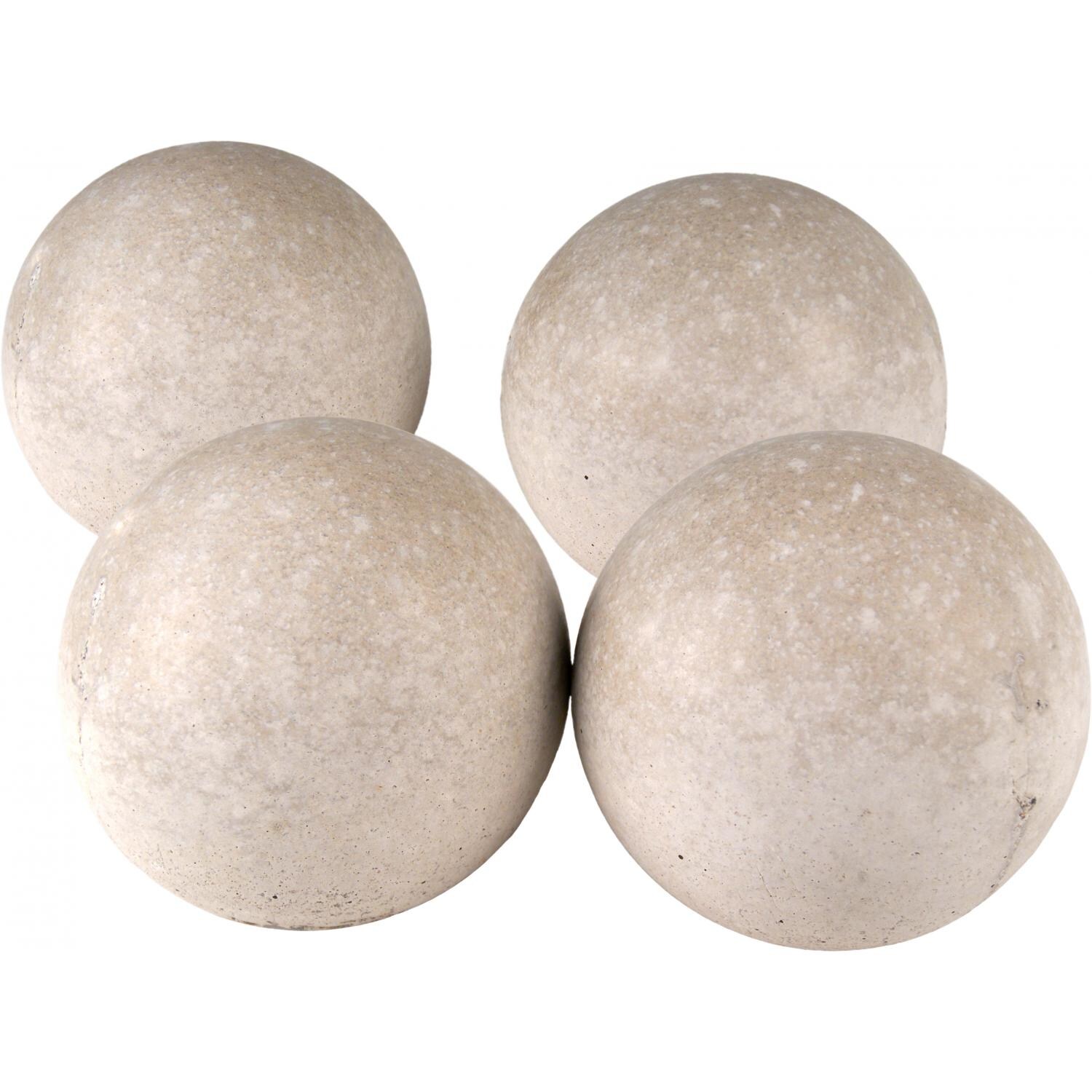Peterson Real Fyre Decorative Geo Shapes Ivory Sphere Set - Set Of 4 ...