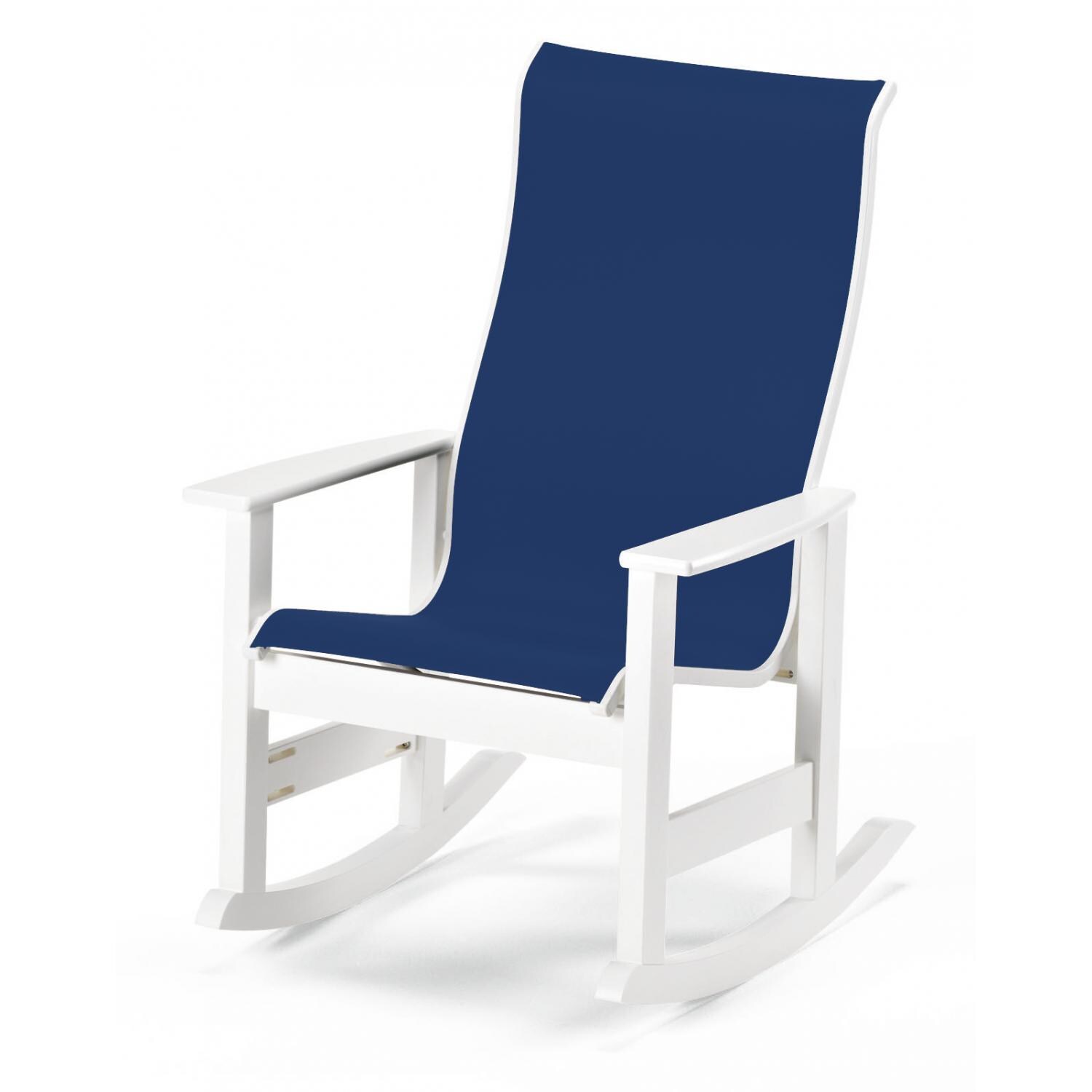 Leeward Supreme MGP Patio Rocking Chair With Sling Seating By Telescope ...