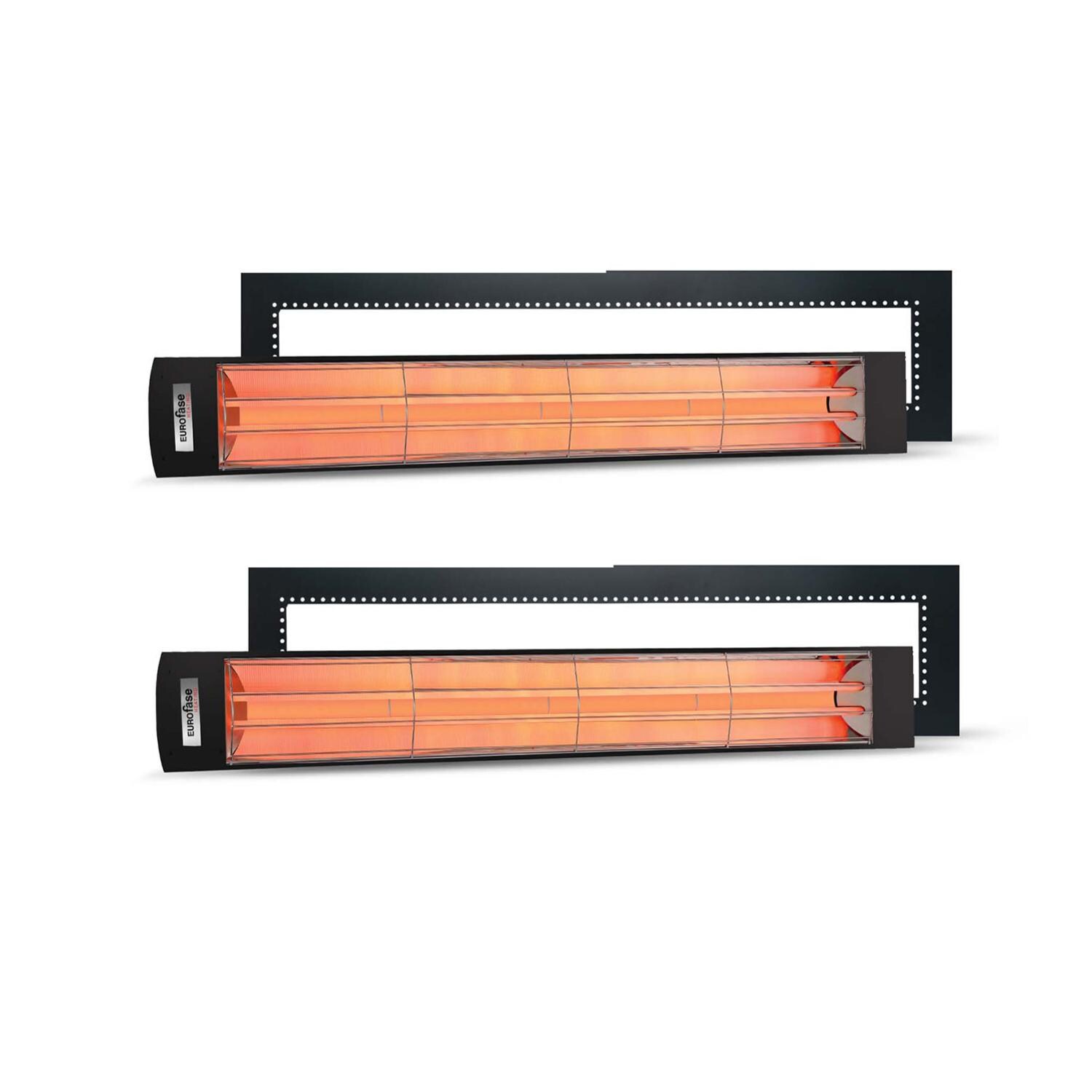 Eurofase 4 Pc 61-in 6000W Dual Element Electric Infrared Patio Heater ...