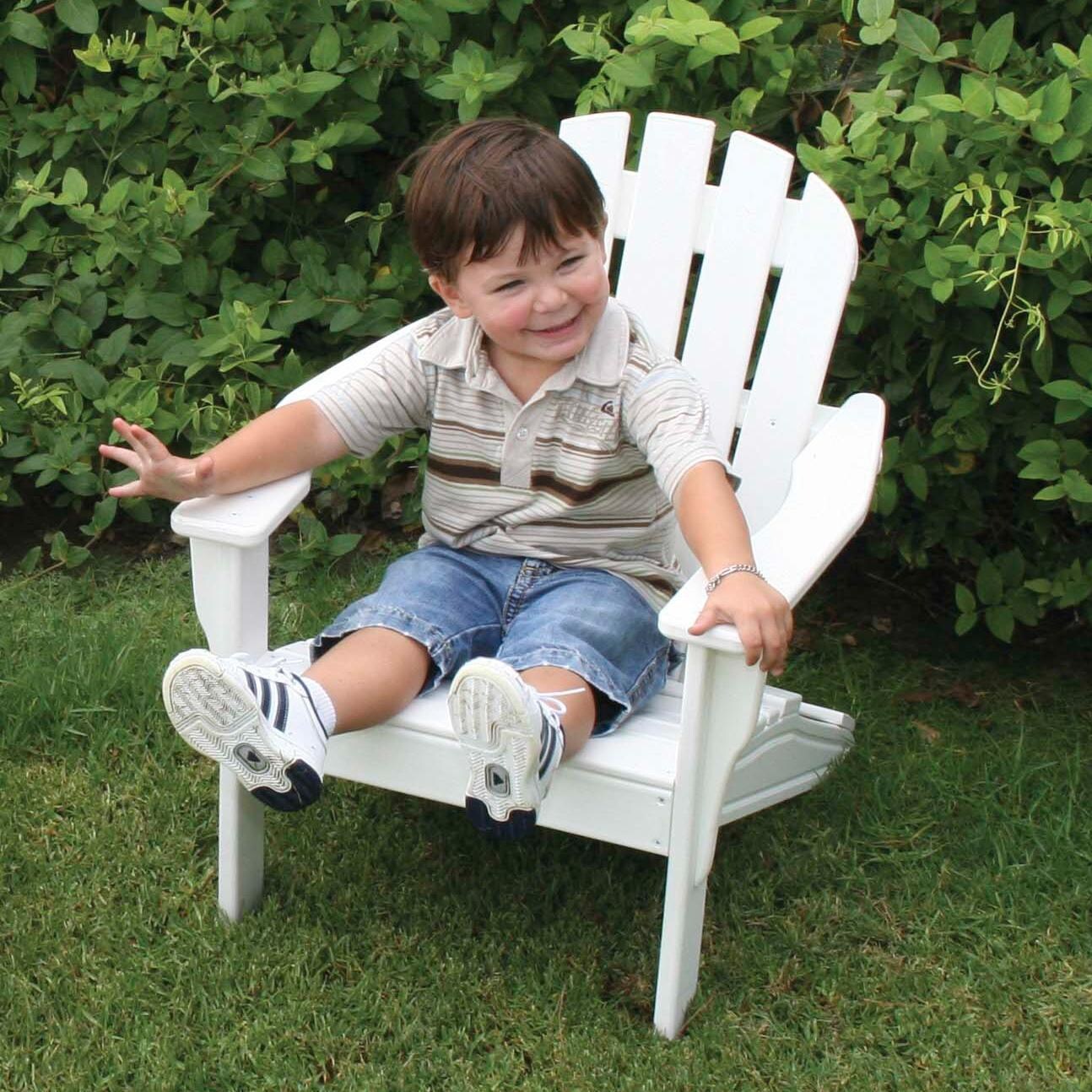 Eagle One Adirondack Recycled Plastic Kids Patio Chair : BBQGuys