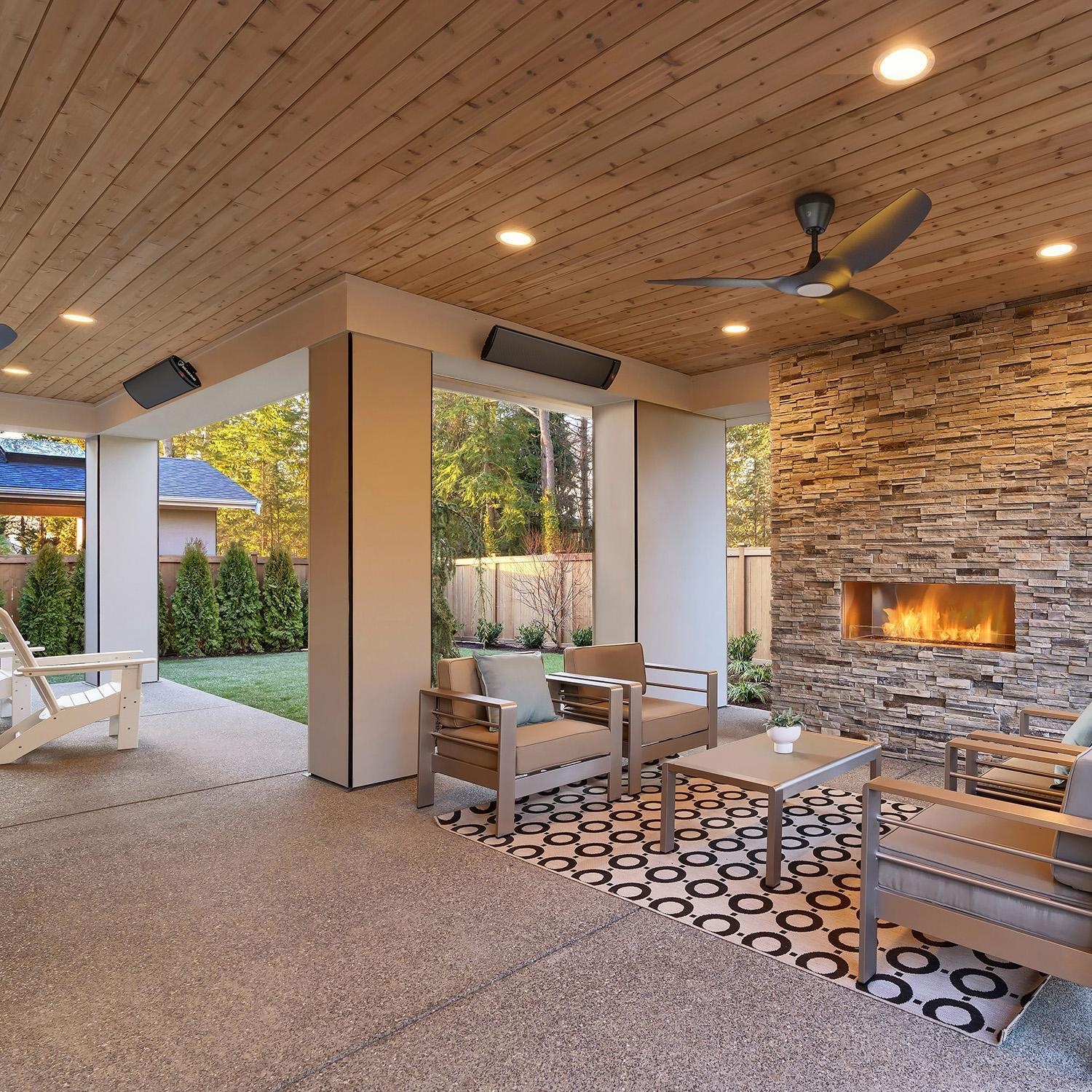 Big Ass Fans Vesper 32 Inch 1500W Single Element 120V Electric Infrared ...