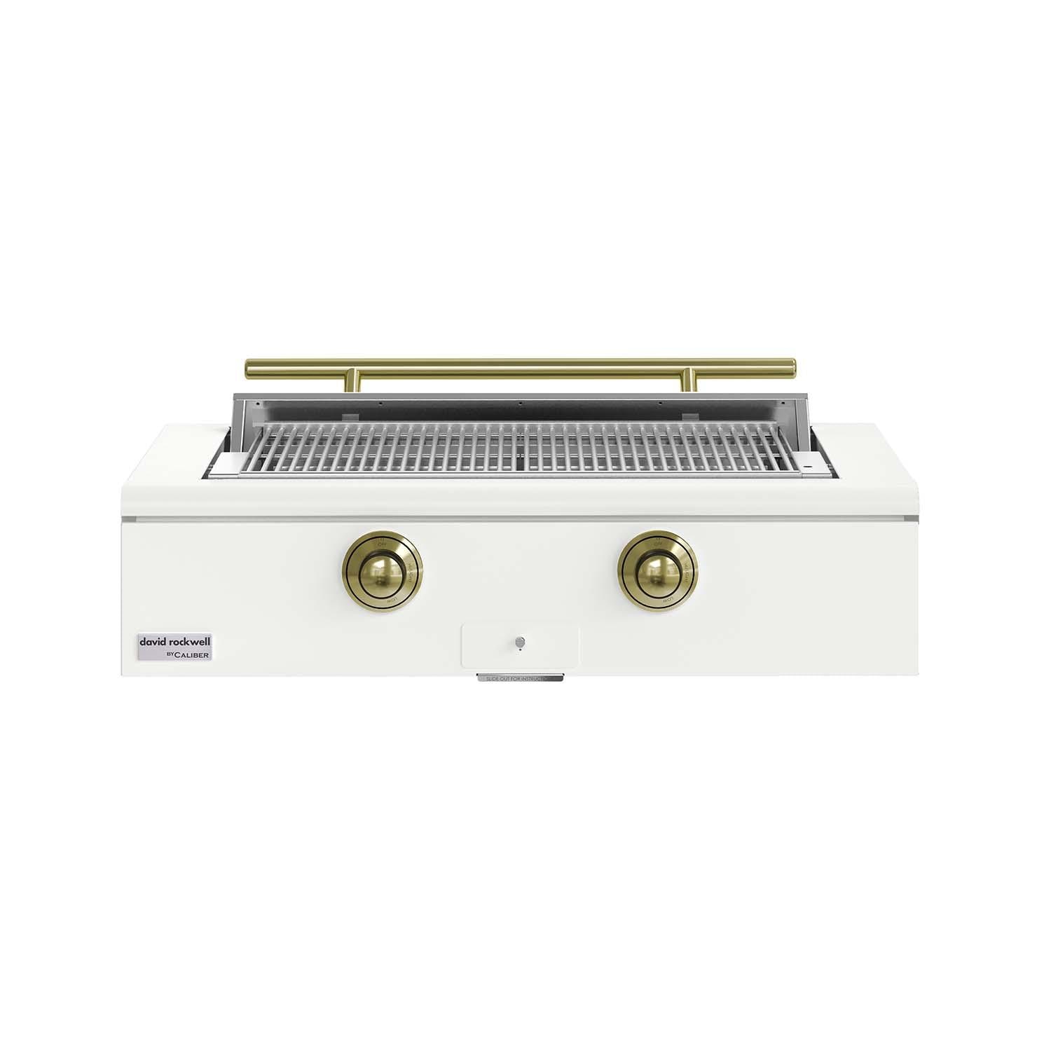 Caliber 42-in Natural Gas Built-In Rockwell Grill - Matte White w ...