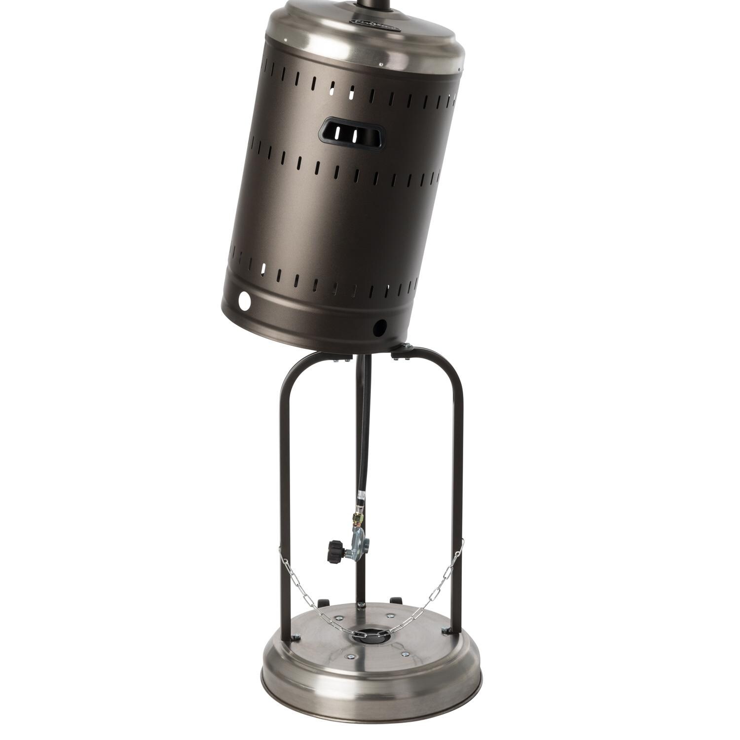Ultimate Patio 46,000 BTU Propane Portable Patio Heater - Ash Stainless ...