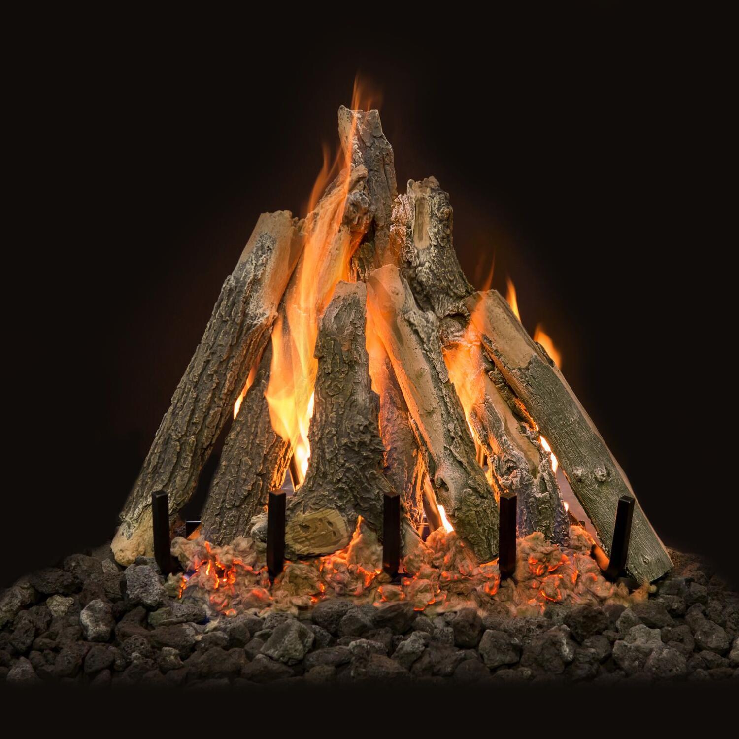 Grand Canyon Arizona Weathered Oak Vented Natural Gas Log Set W/ 30 ...