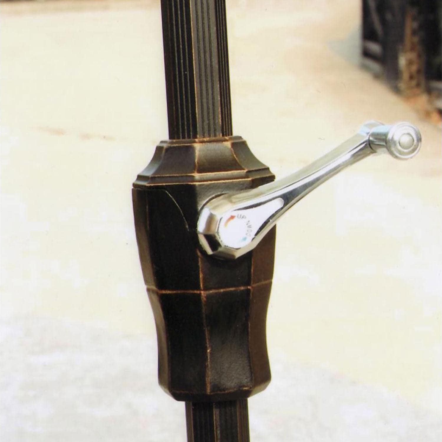 Darlee 9 Ft. Octagonal Bar Height Market Umbrella w/ Auto Tilt ...