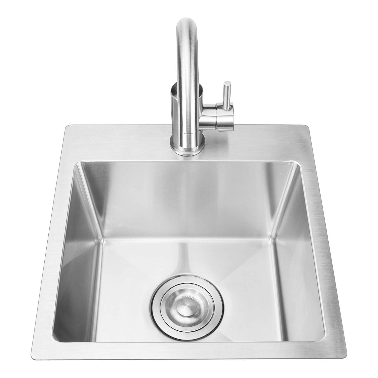 Bull Large Stainless Steel Sink & Faucet All In one Kit - Under & Over ...